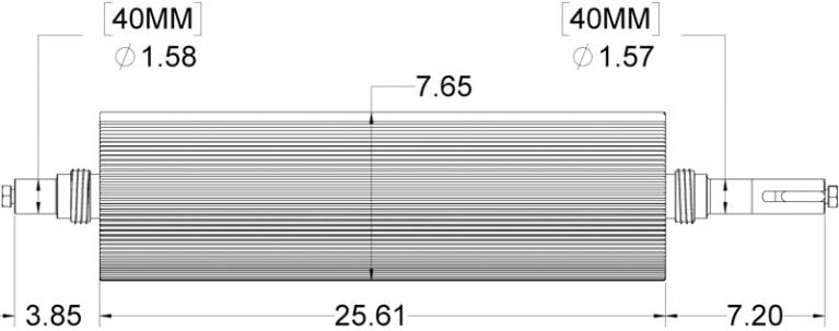 Horning® 96-tooth Heat Treated Fibertech Chevron Roll — R491FTHT4F ...